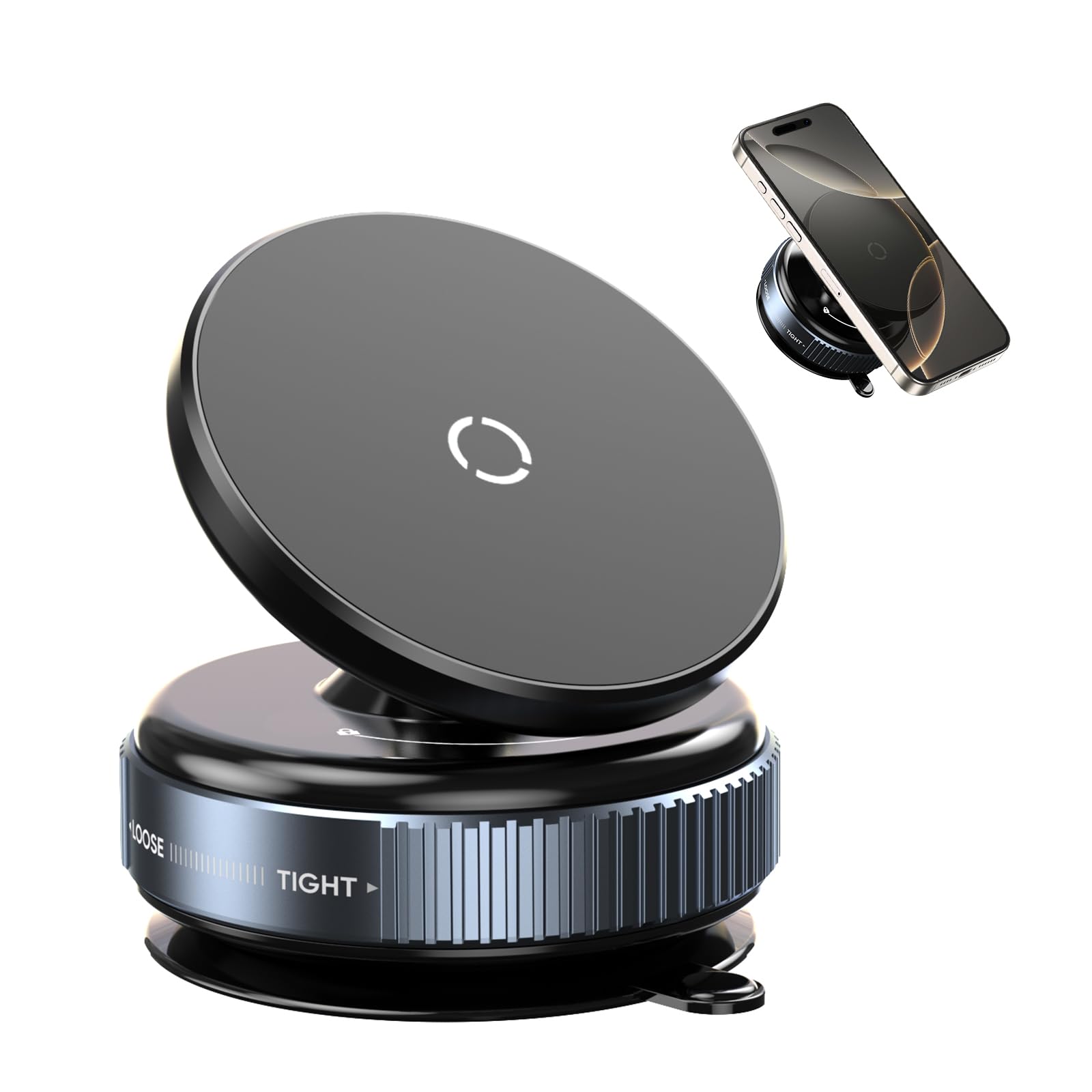 Jkoailiwi Swivel Locking Mechanical Vacuum Magnetic Car Suction Phone ...