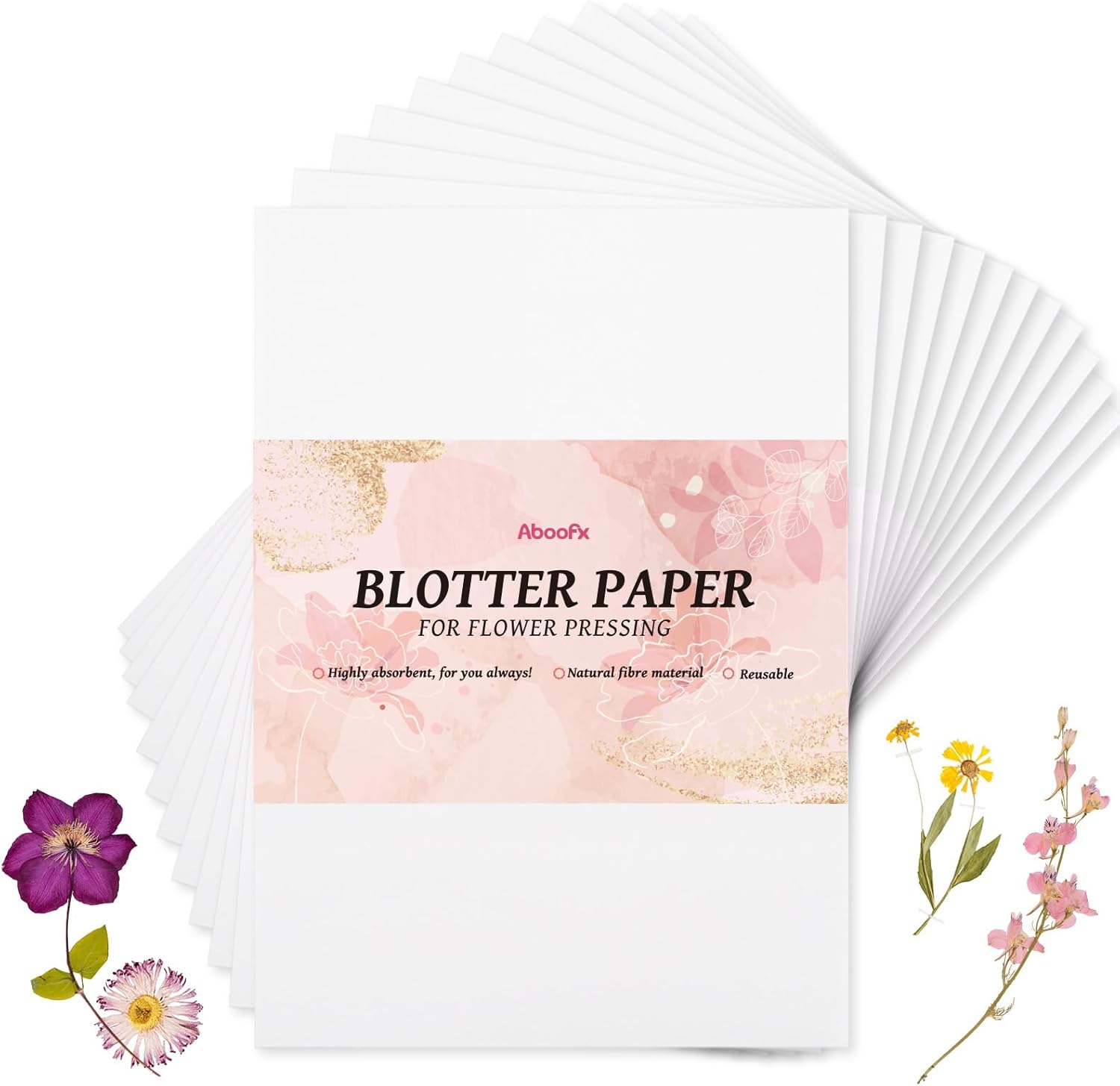 Amazon.com: Aboofx 26 Sheets Blotting Paper for Flower Press, Large 8. ...
