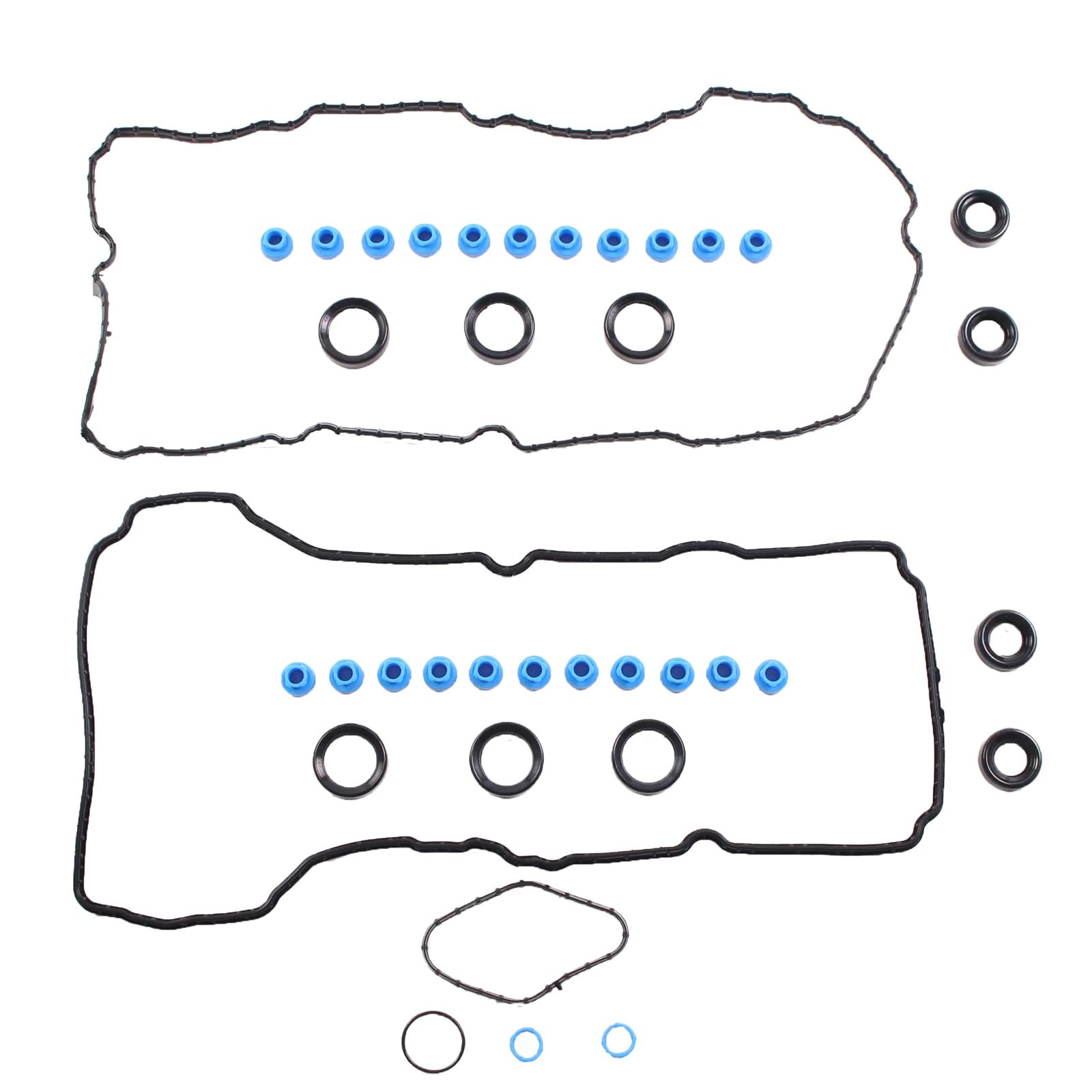 Amazon.com: AUCERAMIC VS50879R Valve Cover Gasket Set with Grommets ...