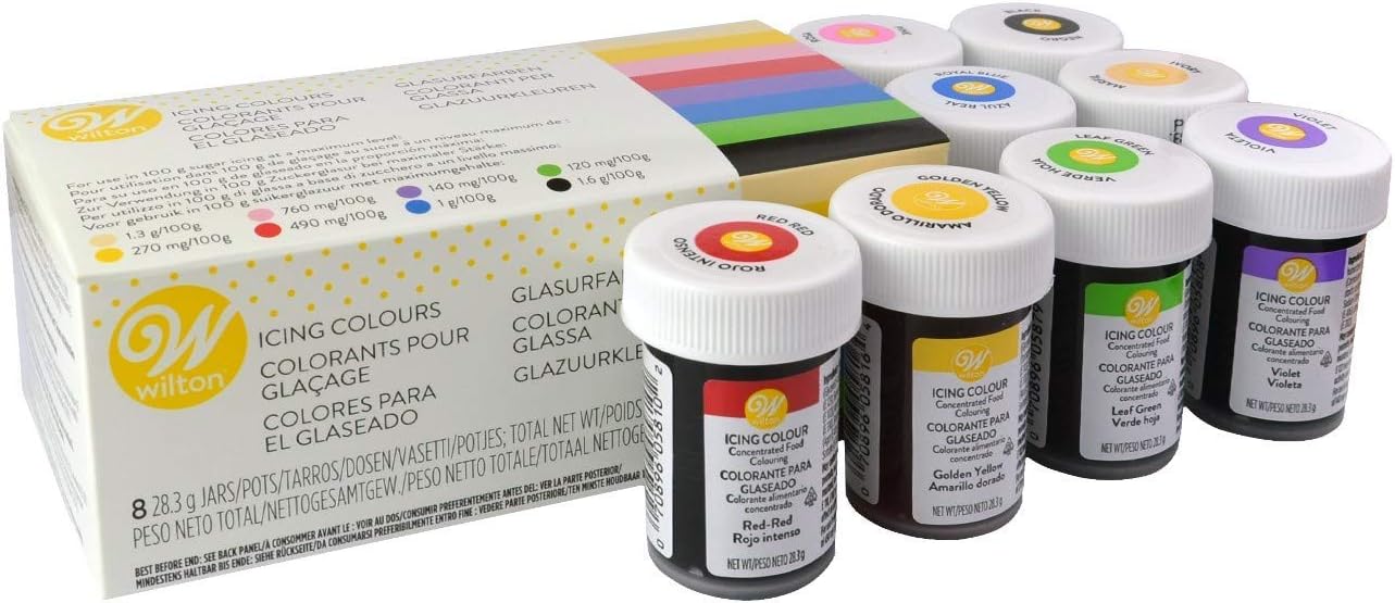 Wilton Icing Colours - 8 Colour Pack : Amazon.co.uk: Grocery