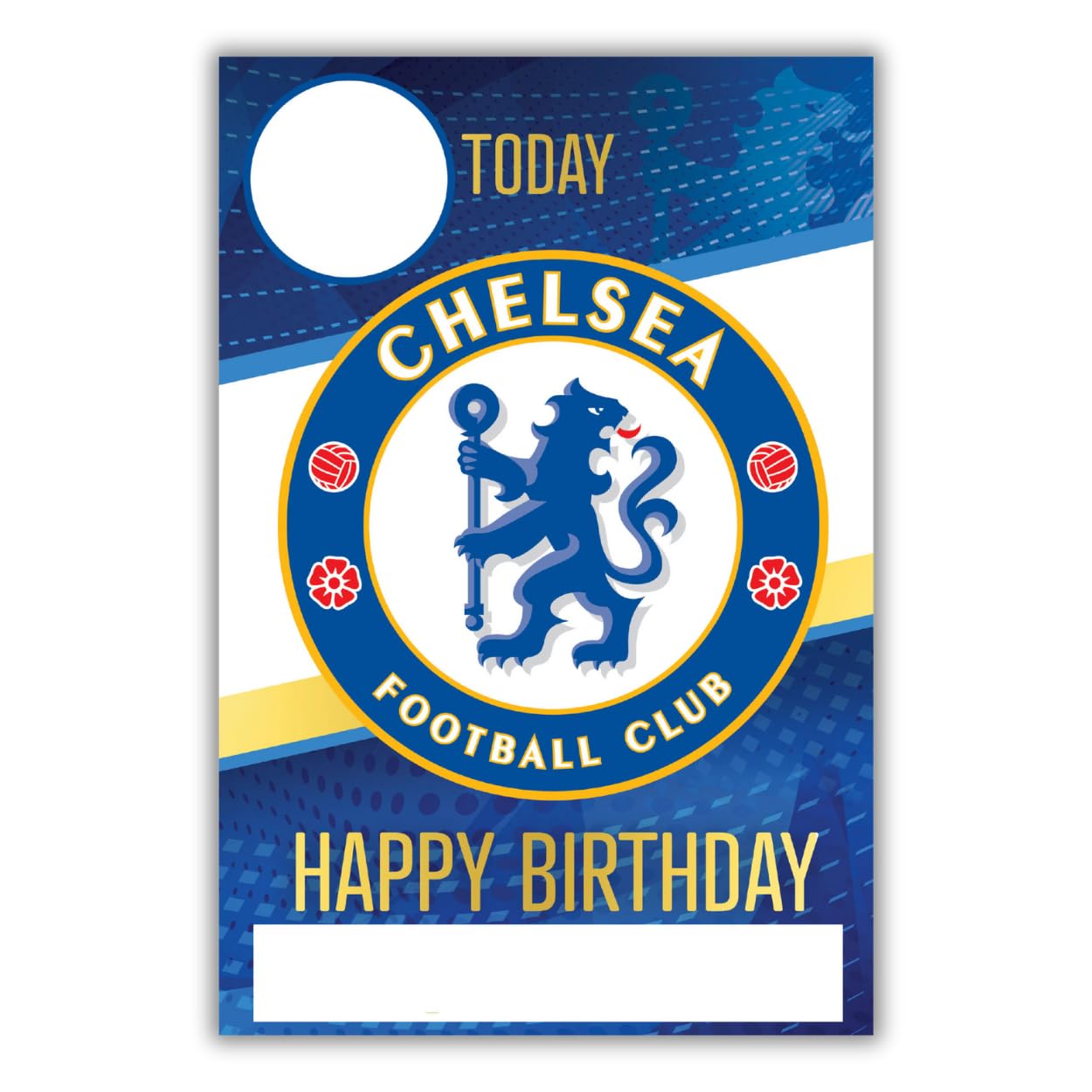 Chelsea Football Club Birthday Card. Comes with Stickers to Personalise ...