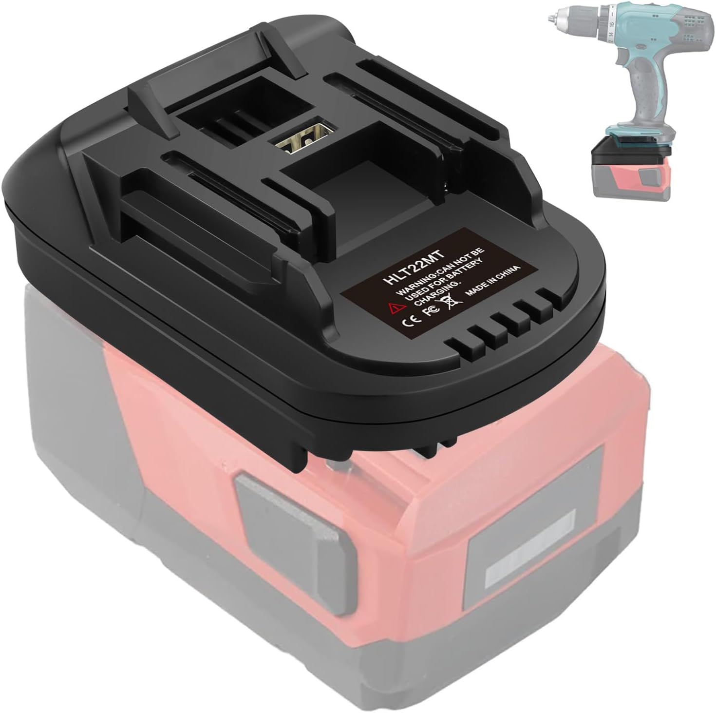 Amazon.com: Battery Adapter With USB Port for Hilti to for Makita 18V ...