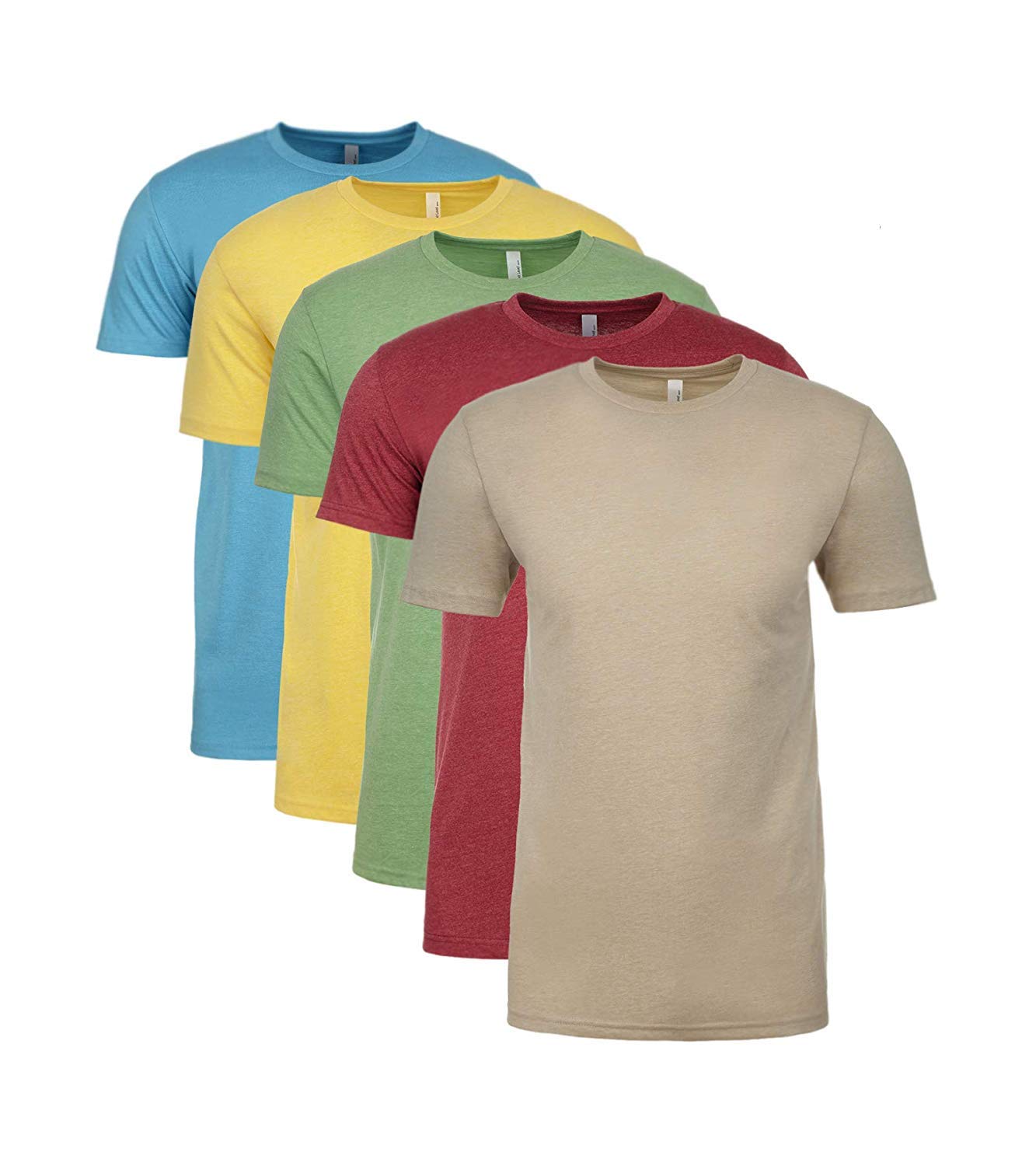 Next Level Premium Fitted CVC Crew Tee X-Large (Pack of 5) Assorted 2 ...