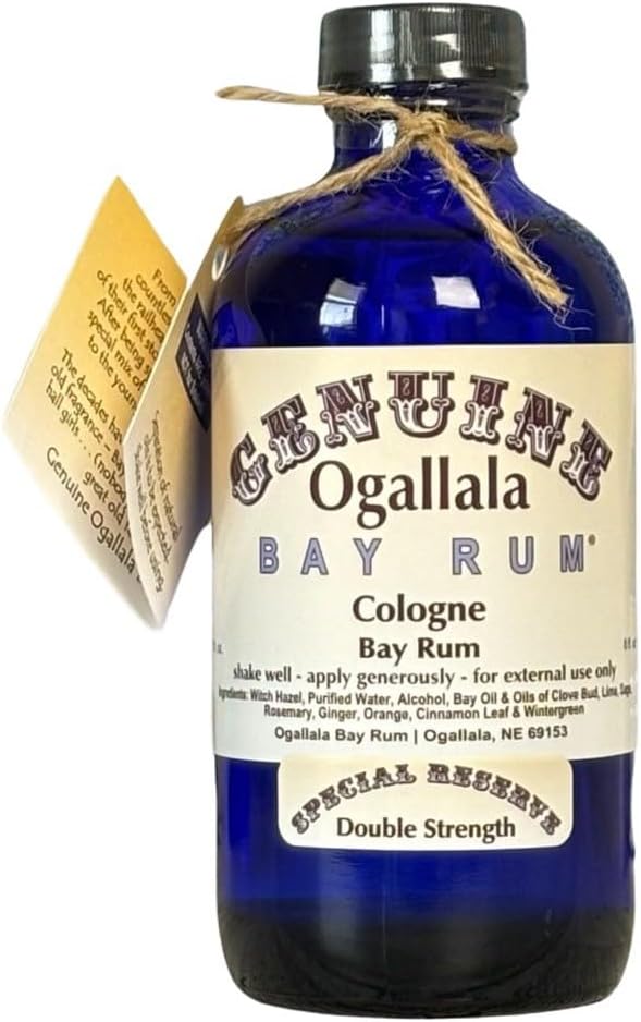 Amazon.com : Genuine Ogallala Bay Rum Cologne 8 oz. Double Strength ...