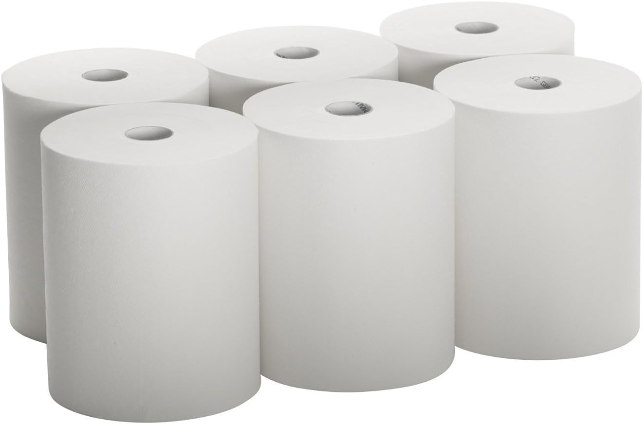 Amazon.com: High Capacity TAD Towel rolls, 10" Roll, White, 6 Rolls ...