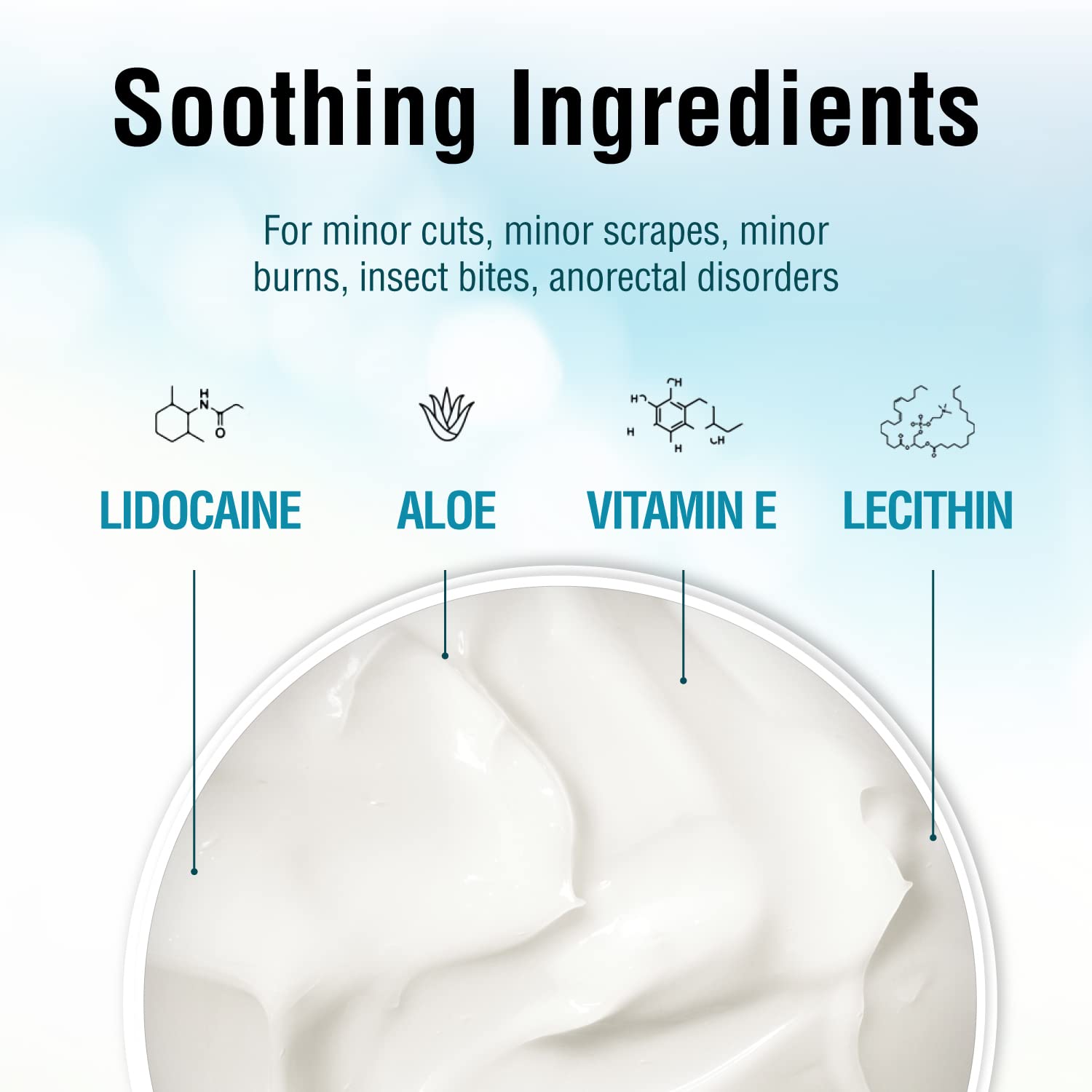 Ebanel 5% Lidocaine Topical Numbing Cream for Painkilling, 1.35oz Max ...