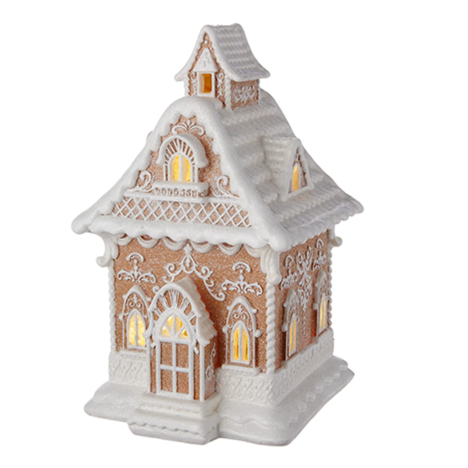 Amazon.com: One Holiday Way 13-Inch Light Up Faux Gingerbread House ...