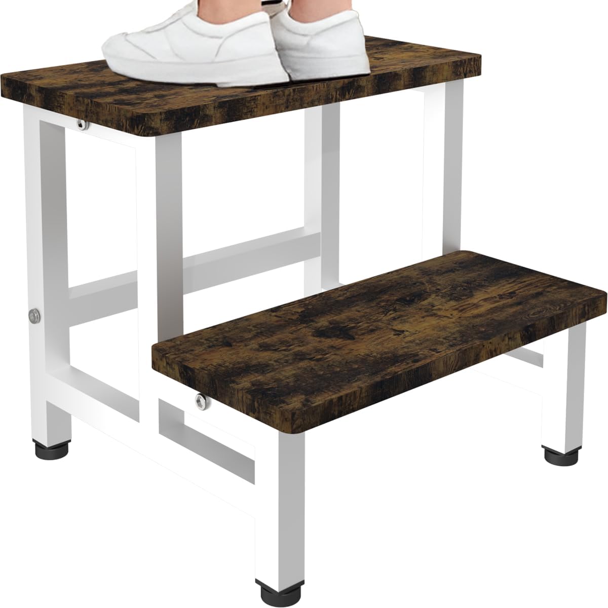 Amazon.com: Tigerden Wooden 2 Step Stool for Toddlers Kids and Adults ...