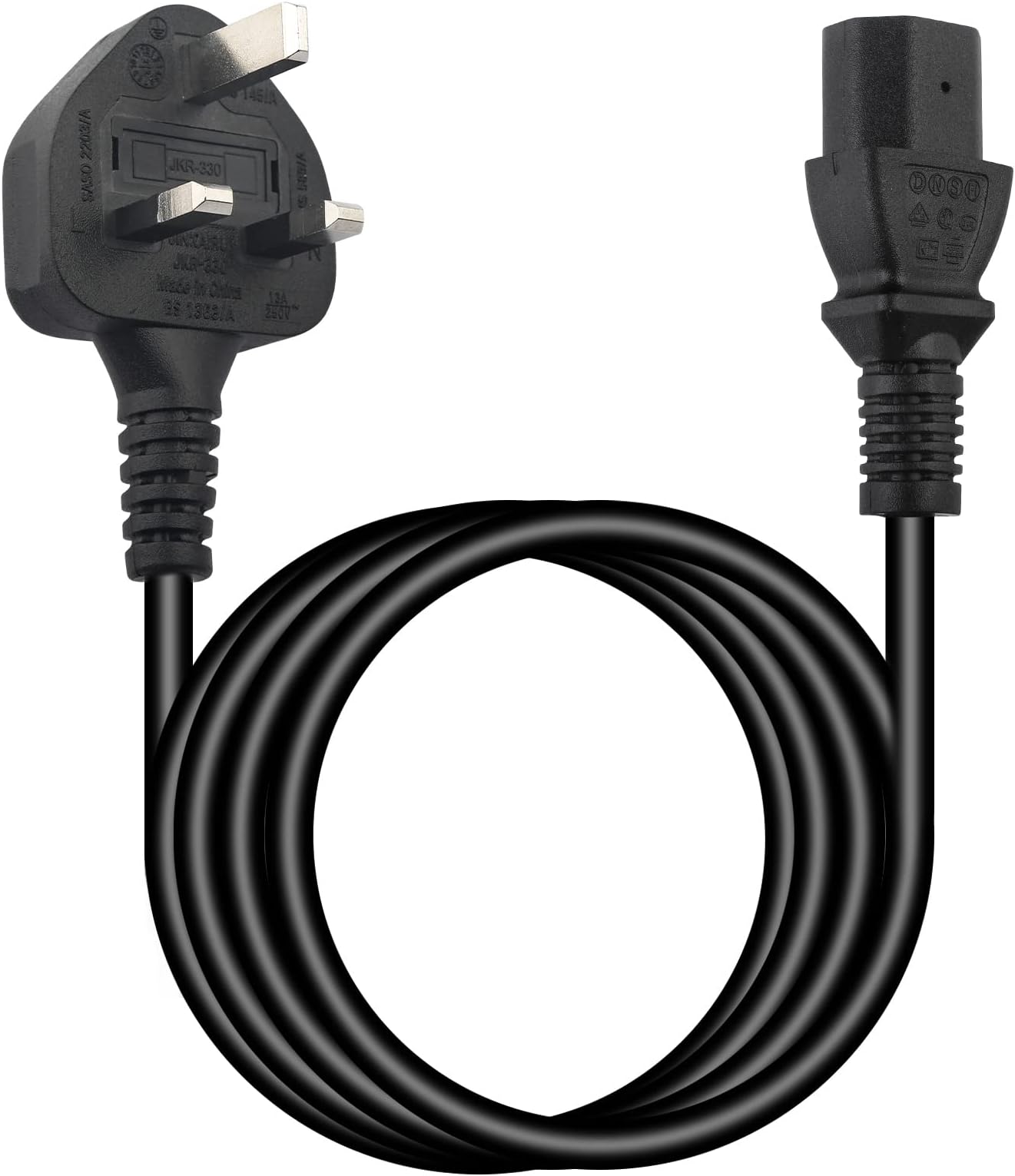3M MAINS LEAD FOR SAMSUNG LCD TV MAINS LEAD POWER CABLE FOR FLAT SCREEN ...