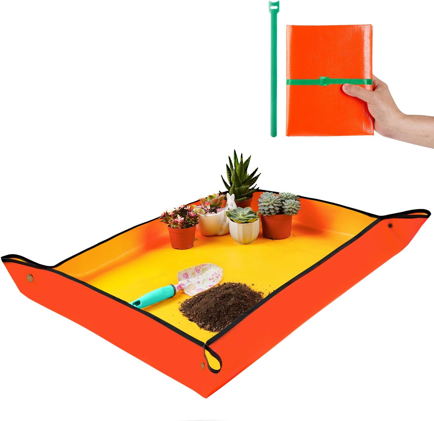 Amazon.com : Domensi 4 Pack Planting Mat for Indoor Potting Soil Mat ...