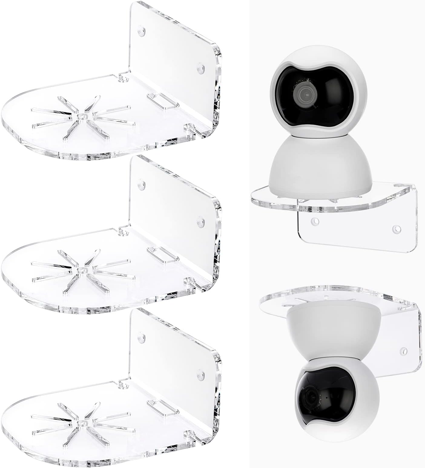 Amazon.com: Sumnacon 3PCS Wall Mount Camera Shelf- Metal Small Wall ...