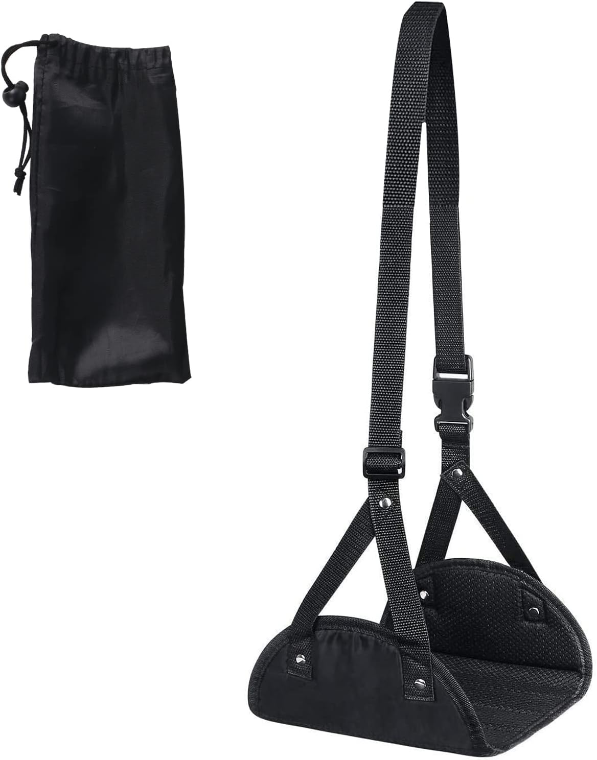 Gtwinsone Airplane Foot Rest Adjustable Sling Foot Hammock for Flight ...