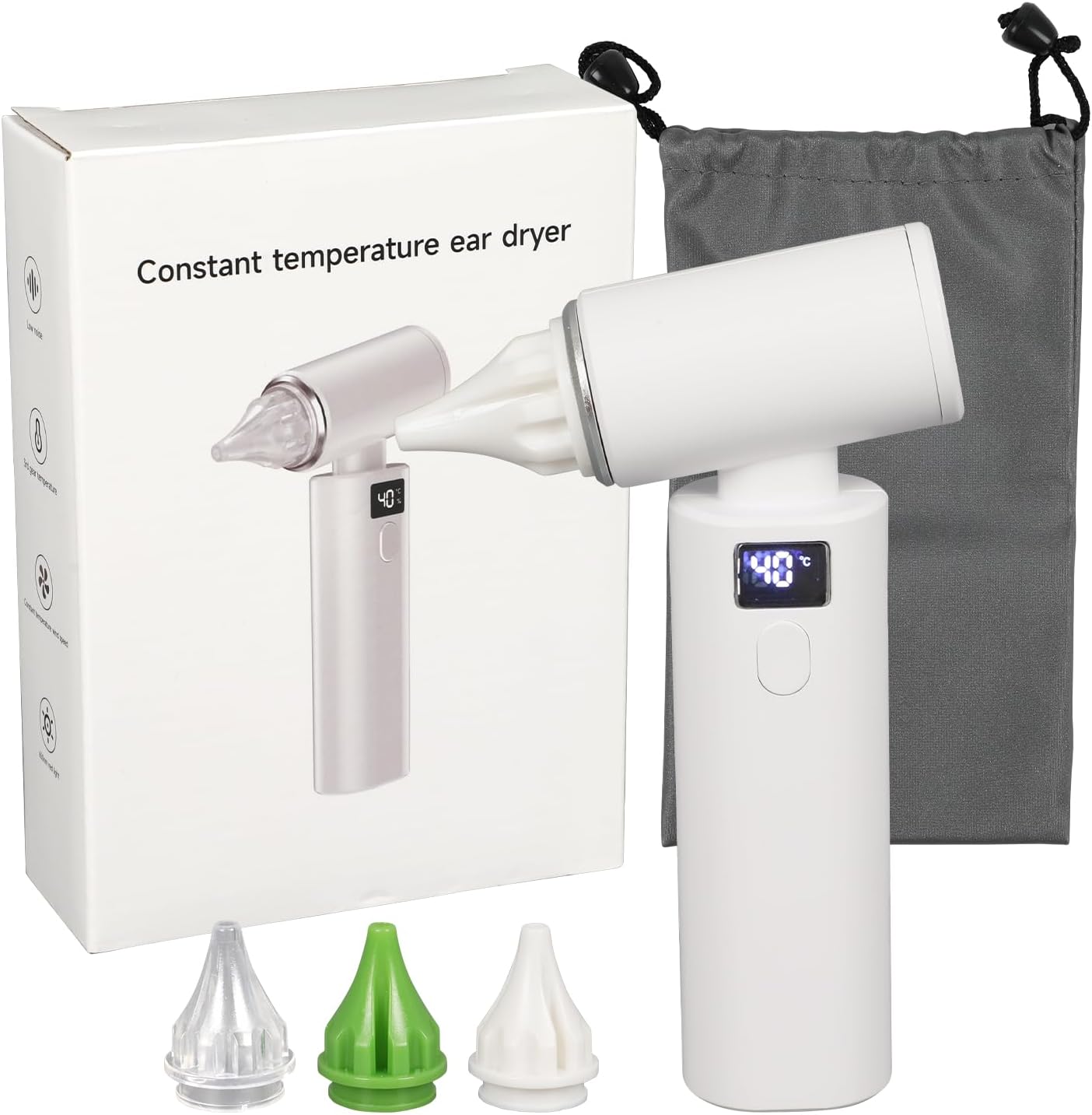 Amazon.com: Ear Dryer with 3 Ear Tips, Ear Fluid Remover, Ear Drying ...