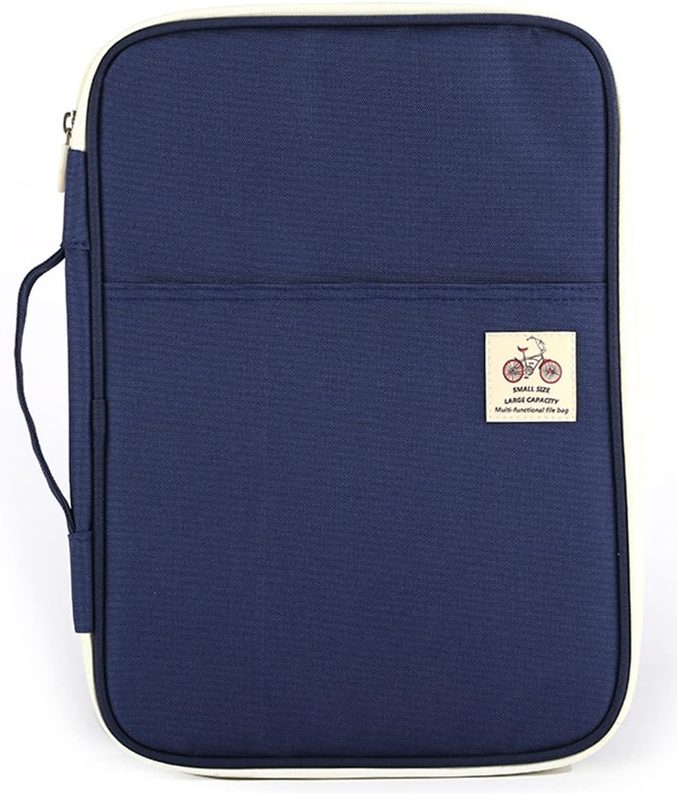 JAKAGO A4 Document Case,Multi-Pocket Portfolio Folder,A4 Zip Portfolio ...