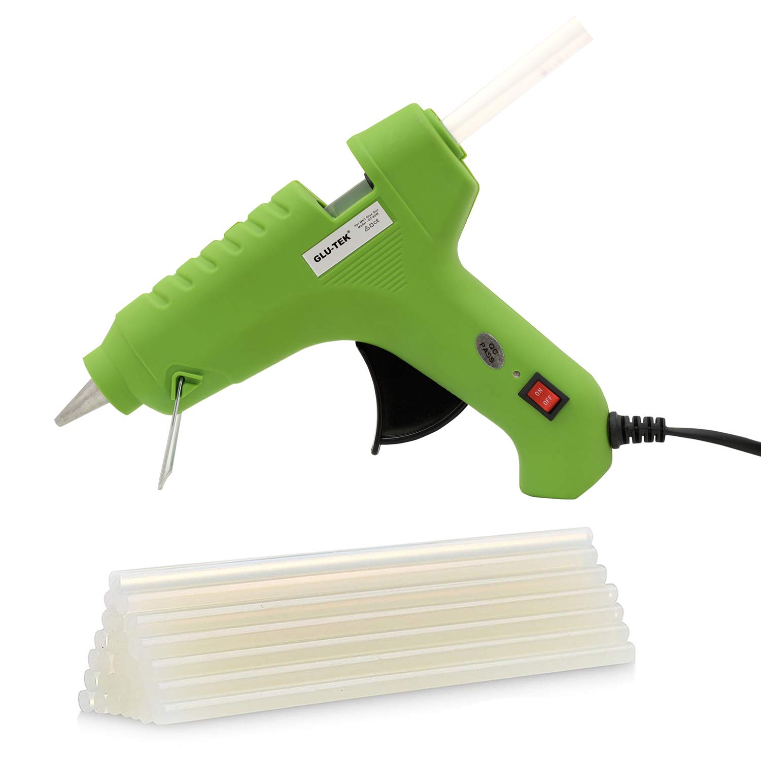 GLU-TEK ® Green 60W Glue Gun with 8 Glue Sticks : Amazon.in: Home & Kitchen