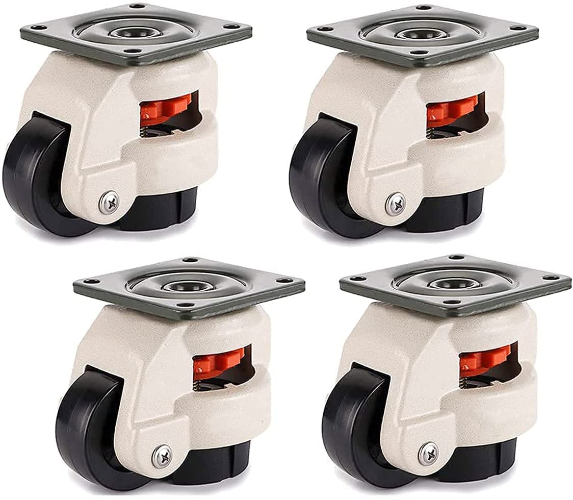 Buy ybaymy 4Pcs Retractable Castors GD-80F Heavy Duty Workbench Castors ...