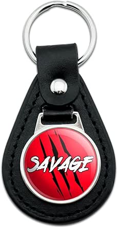Amazon.com: GRAPHICS & MORE Black Leather Savage Claw Mark Red and ...