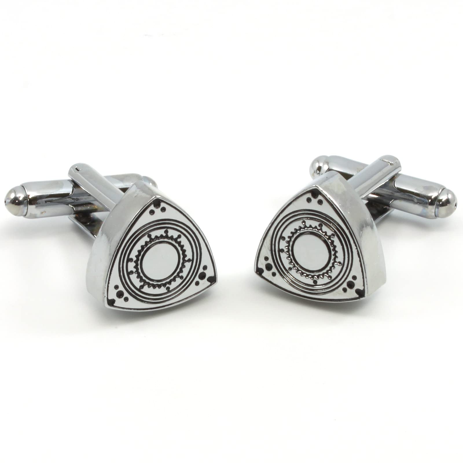 Amazon.com: Rotor Cuff Links - Chrome/Black by Rotary13B1: Clothing ...