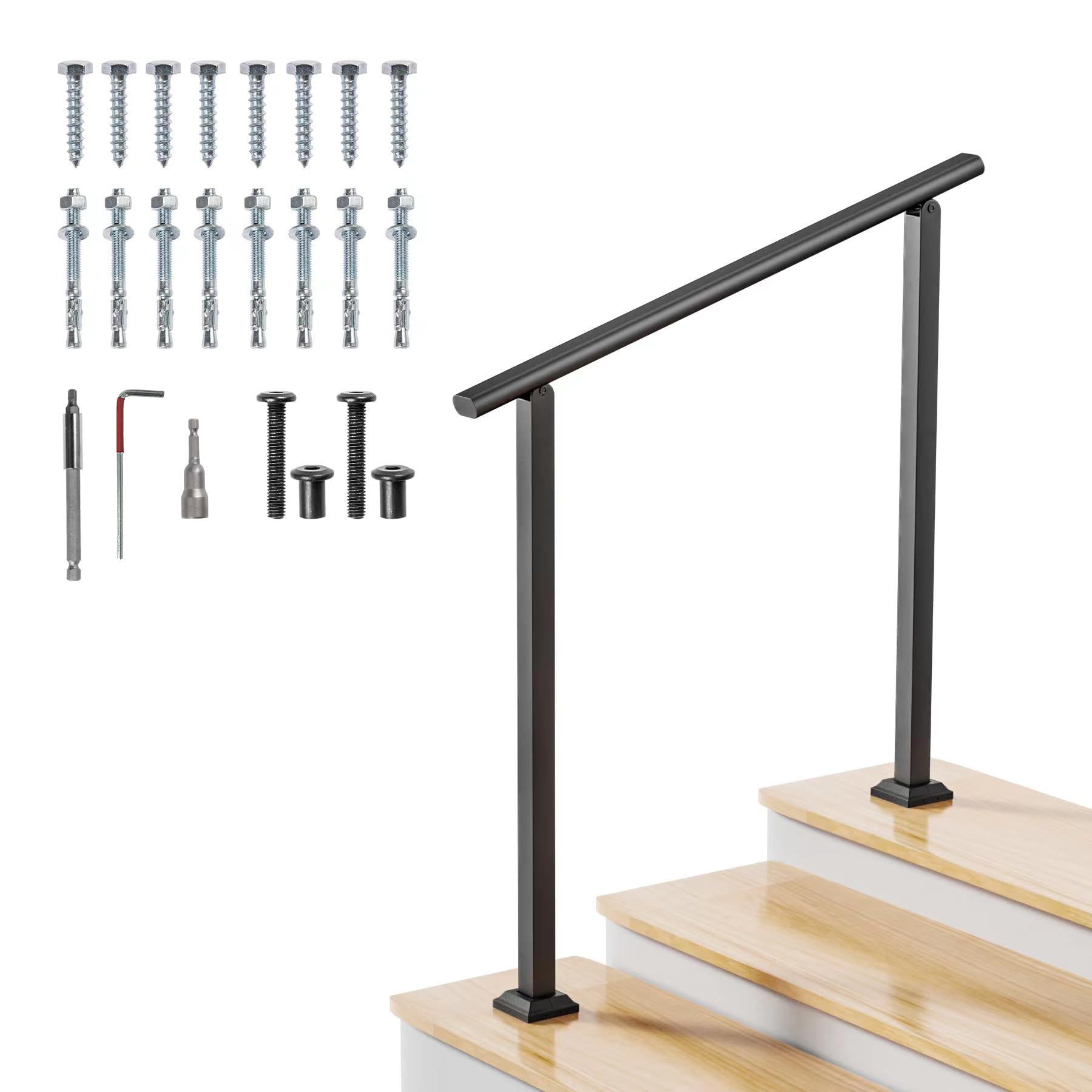 SDNBHT Hand Rails for Outdoor Steps Outdoor/Indoor Stair Railing ...