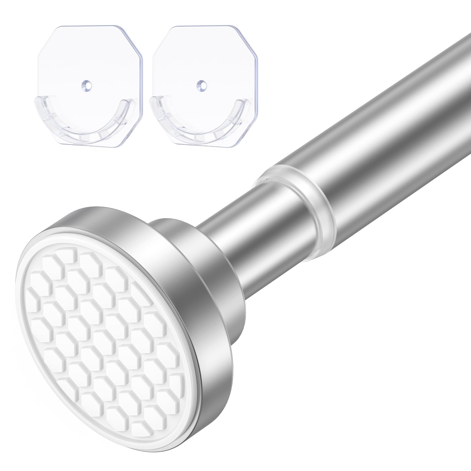 AIZESI Shower Rod Tension 54-90 Inch, Shower Rods For Bathroom ...