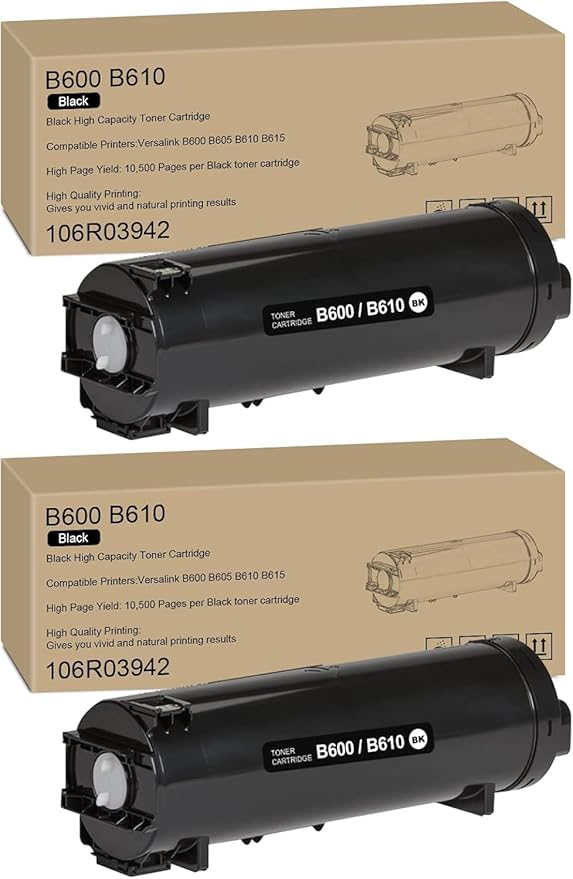 Amazon.com: B600 B610 Black High Capacity Toner Cartridge Replacement ...