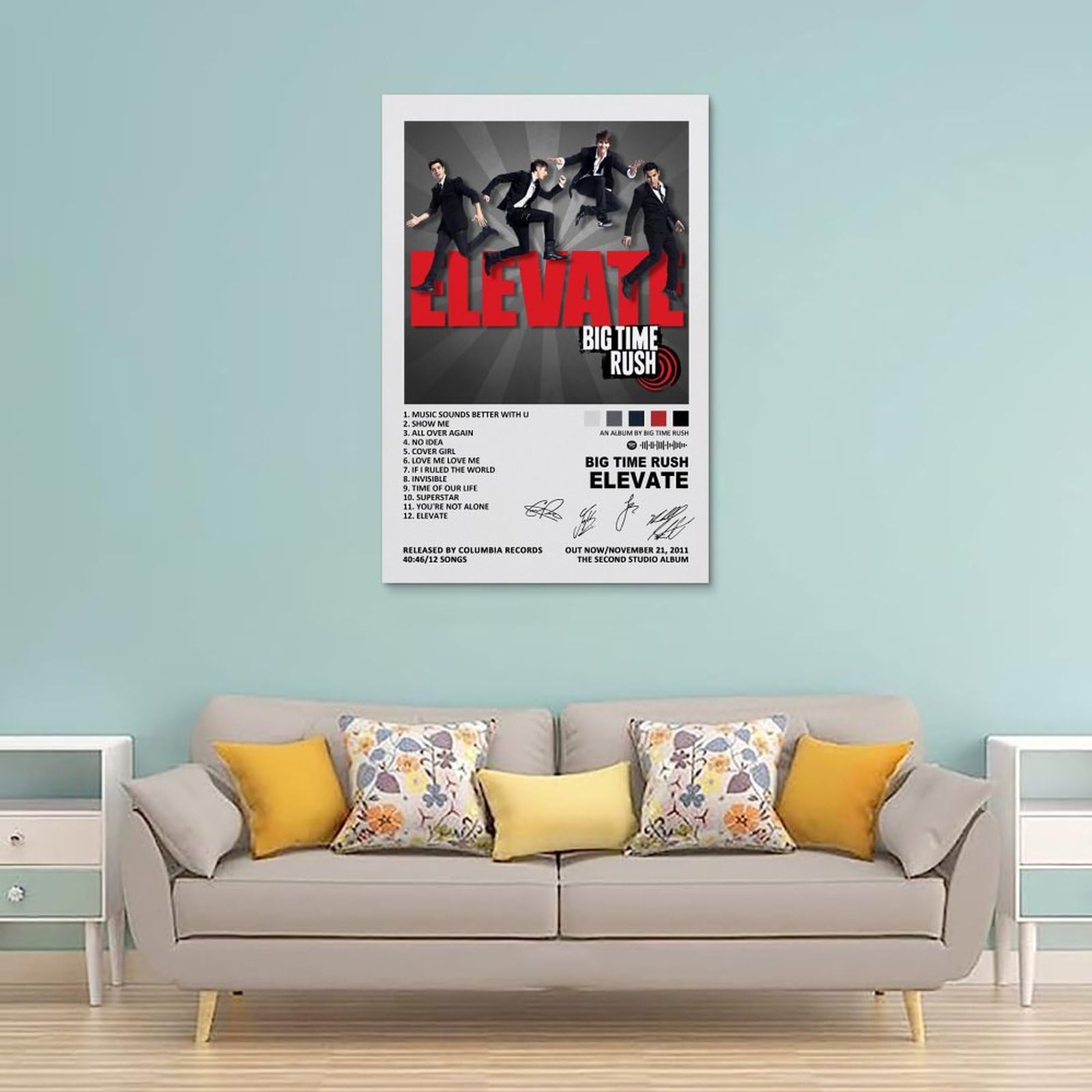 Snapklik.com : ShenMou Big Time Rush Elevate Music Album Canvas Art ...