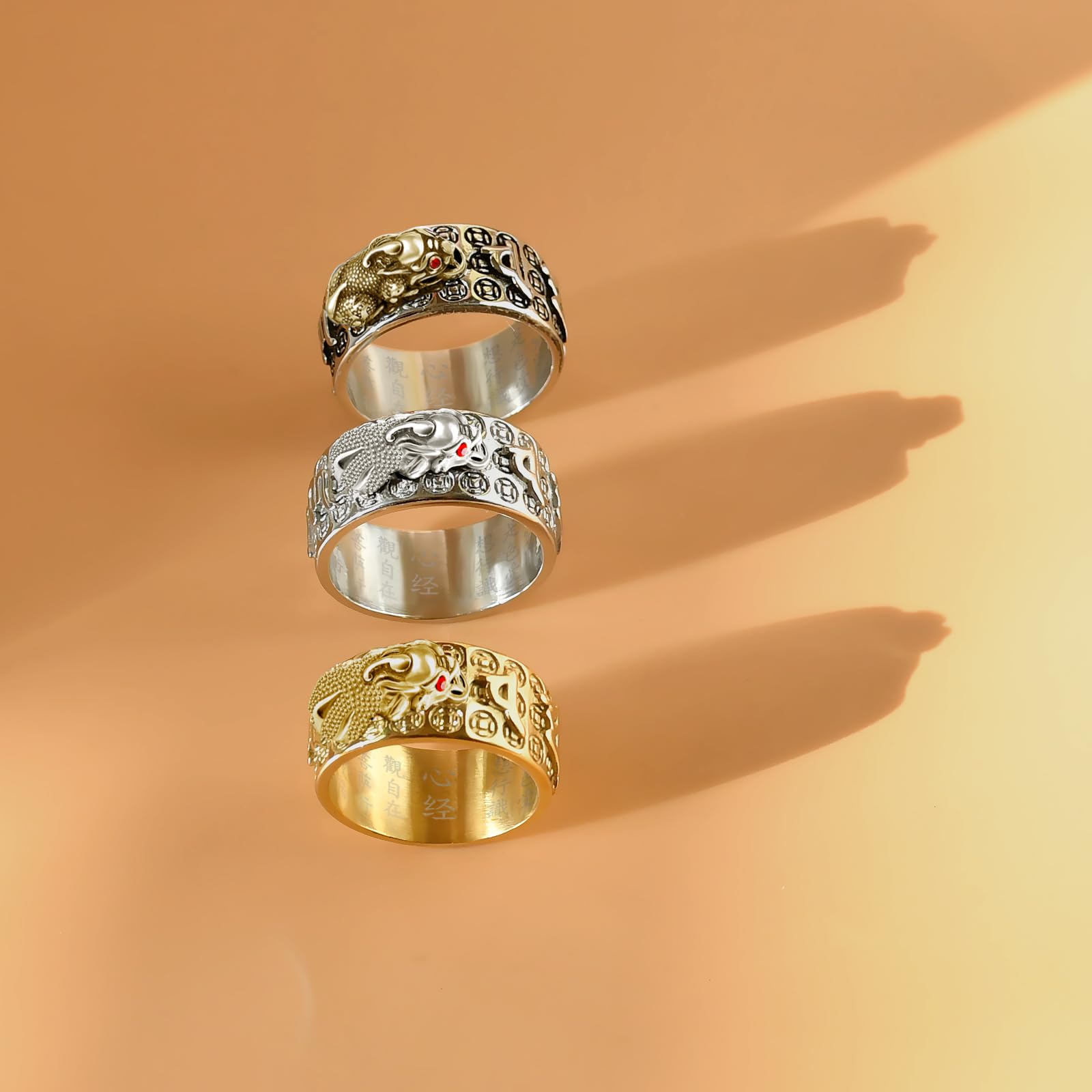 Snapklik.com : Feng Shui Ring Feng Shui PiXiu Mantra Ring PiXiu Rings ...
