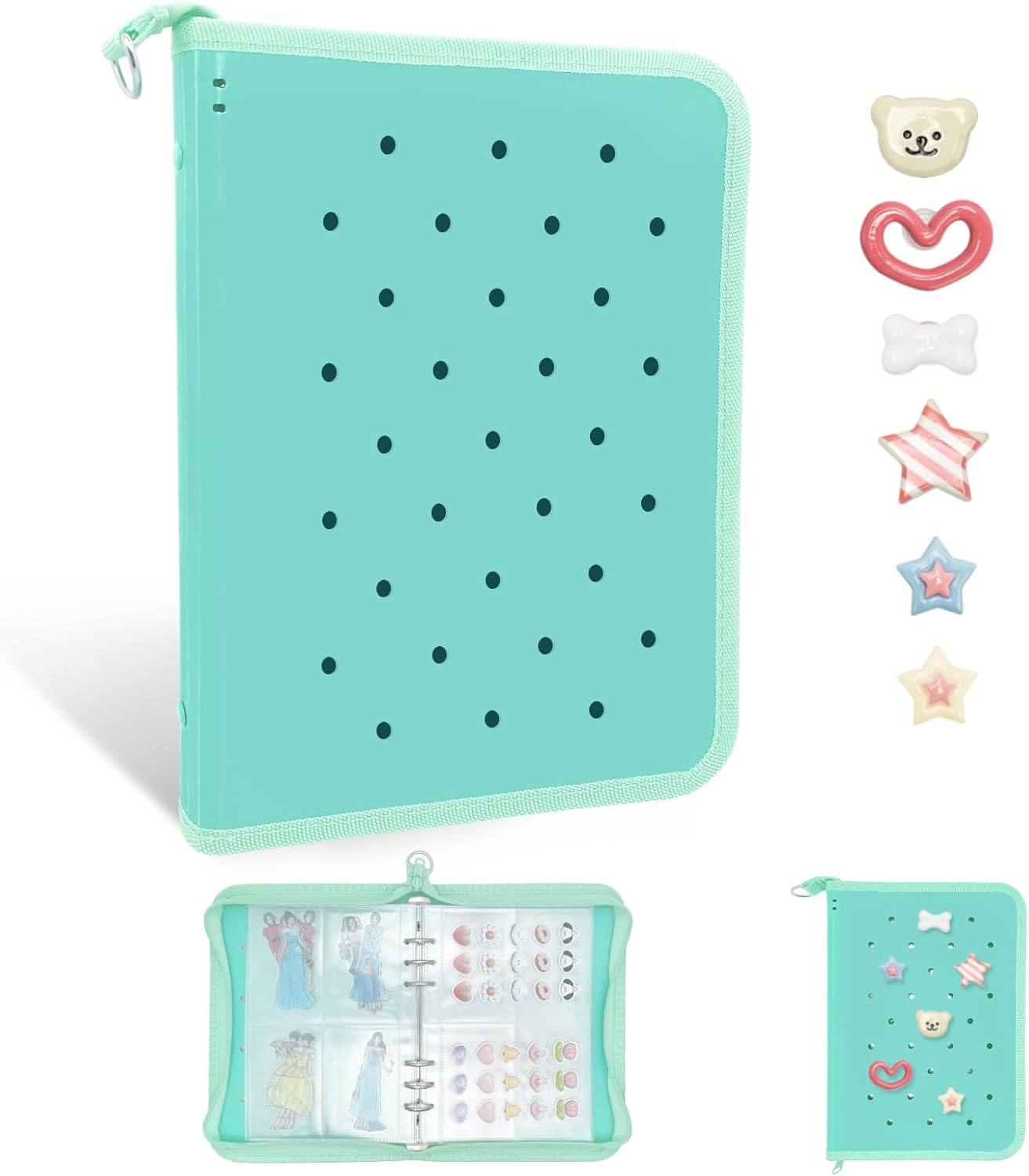 Amazon.com: Sticker Organizer Binder Reusable Sticker Storage Book ...