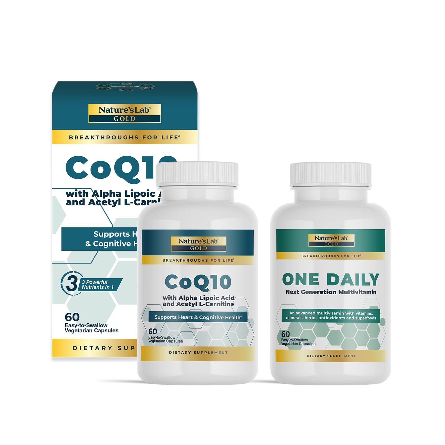 Amazon.com: Nature's Lab CoQ10 + Alpha Lipoic Acid + Acetly L Carnitine ...