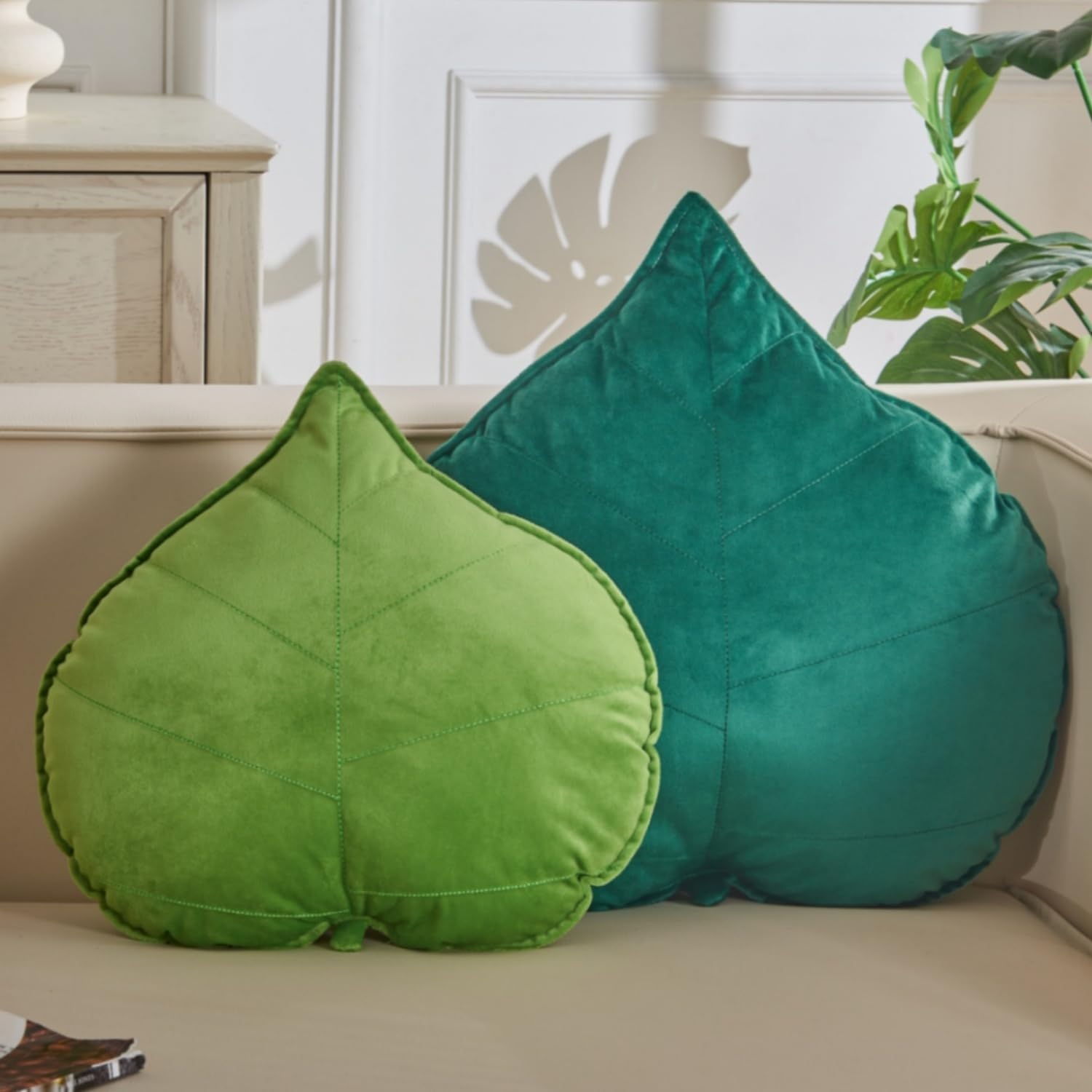 Amazon.com: OUKEYI 3D Leaf Pillow Pillow Plush Leaf Shaped Pillow ...
