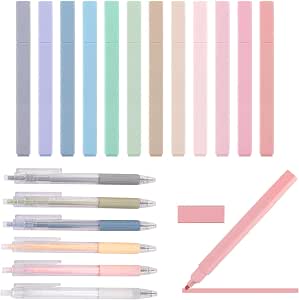 iCovalescent 18 Highlighter Pastel Set, Highlighter Pen Marker Pastel ...