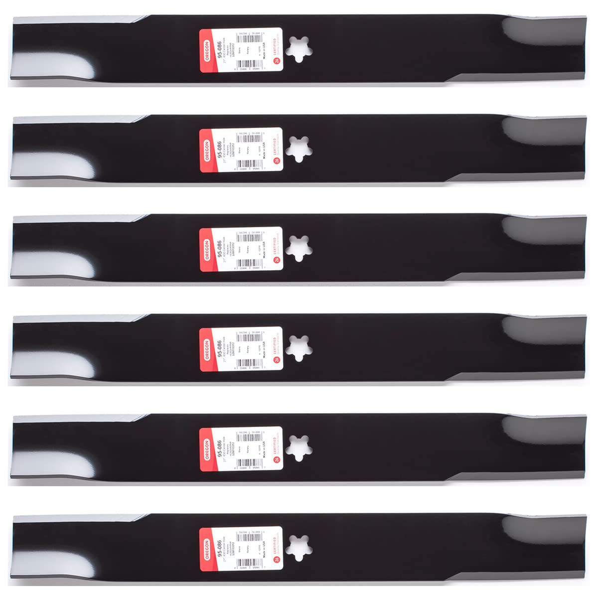 Amazon.com - Oregon 6 Pack 95-086 Mower Blade Fits Husqvarna 539113312 ...