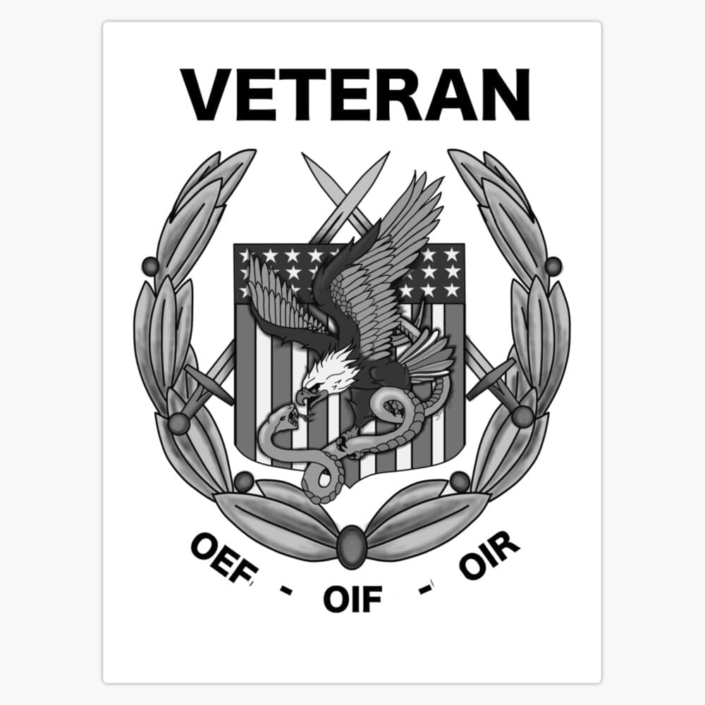 Amazon.com - LAD Studio GWOT VETS Sticker Bumper Sticker Vinyl Decal 5""