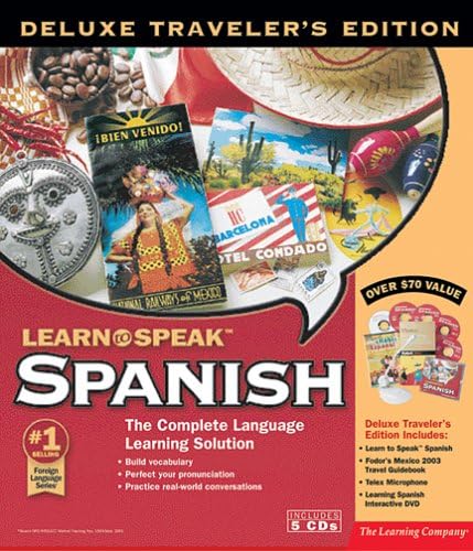 Amazon.com: Learn to Speak Spanish Deluxe Traveler's Edition 2003 ...