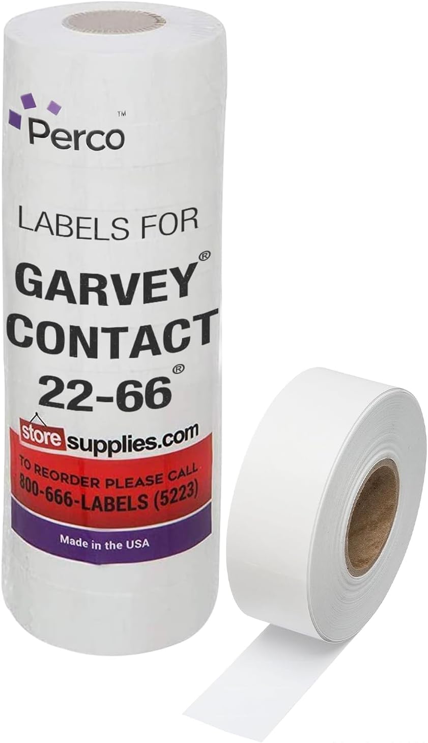 Amazon.com : Compatible Labels for Garvey 2216-22mm x 16mm - White ...