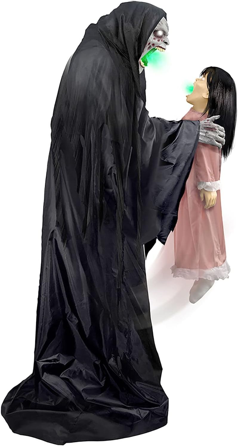 Amazon.com: [ Sit Up & Sound Activated ] 5 Ft Halloween Animatronics ...