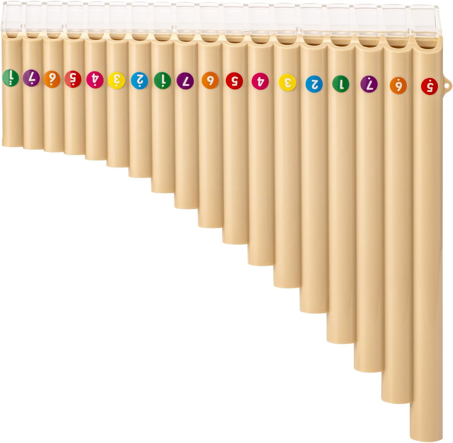 Amazon.com: 8 Pipes Natural Bamboo Mini Portable Pan Flute Chinese ...