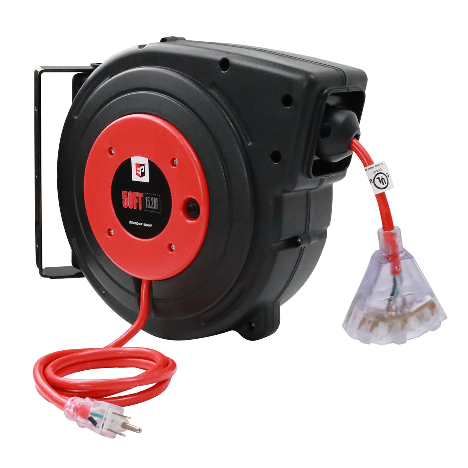 Retractable Cord Reel Electrical Power Dolphy Extension Cord Reel,