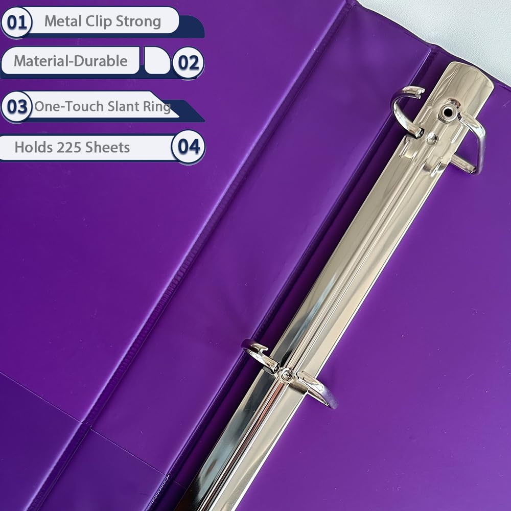 Snapklik.com : 3 Ring Binders,1 Slant D Ring Biner,One Touch Open D ...