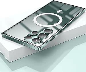Amazon.com: Streamer Frosted Magic Shield Metal Shell for Samsung S21/S22 Ultra, Compatible with ...