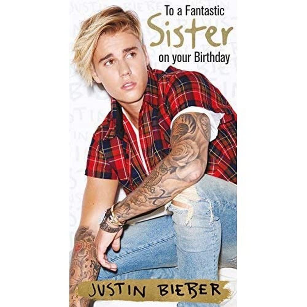 Justin Bieber Birthday Card - Printable Cards