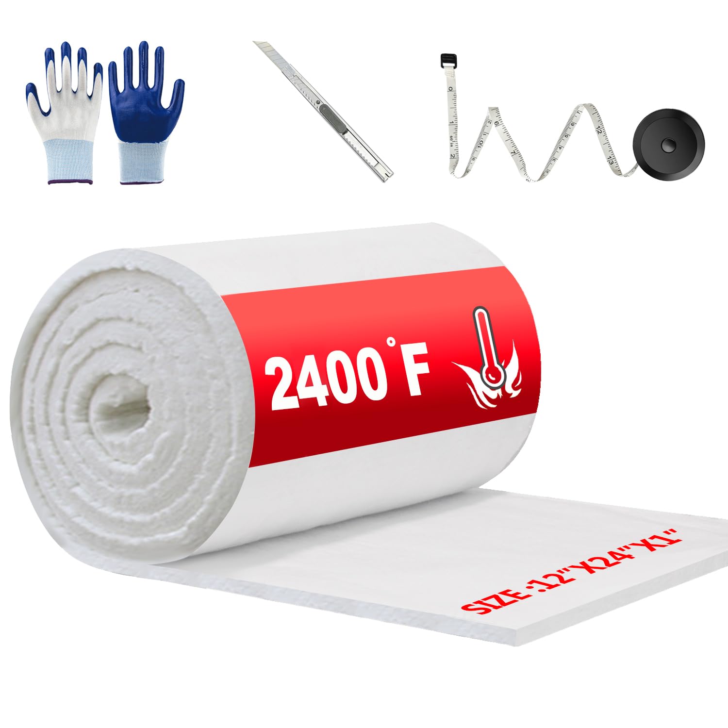 Amazon.com: Ceramic Fiber Blanket-Ceramic Fiber Insulation,2400°F Fire ...