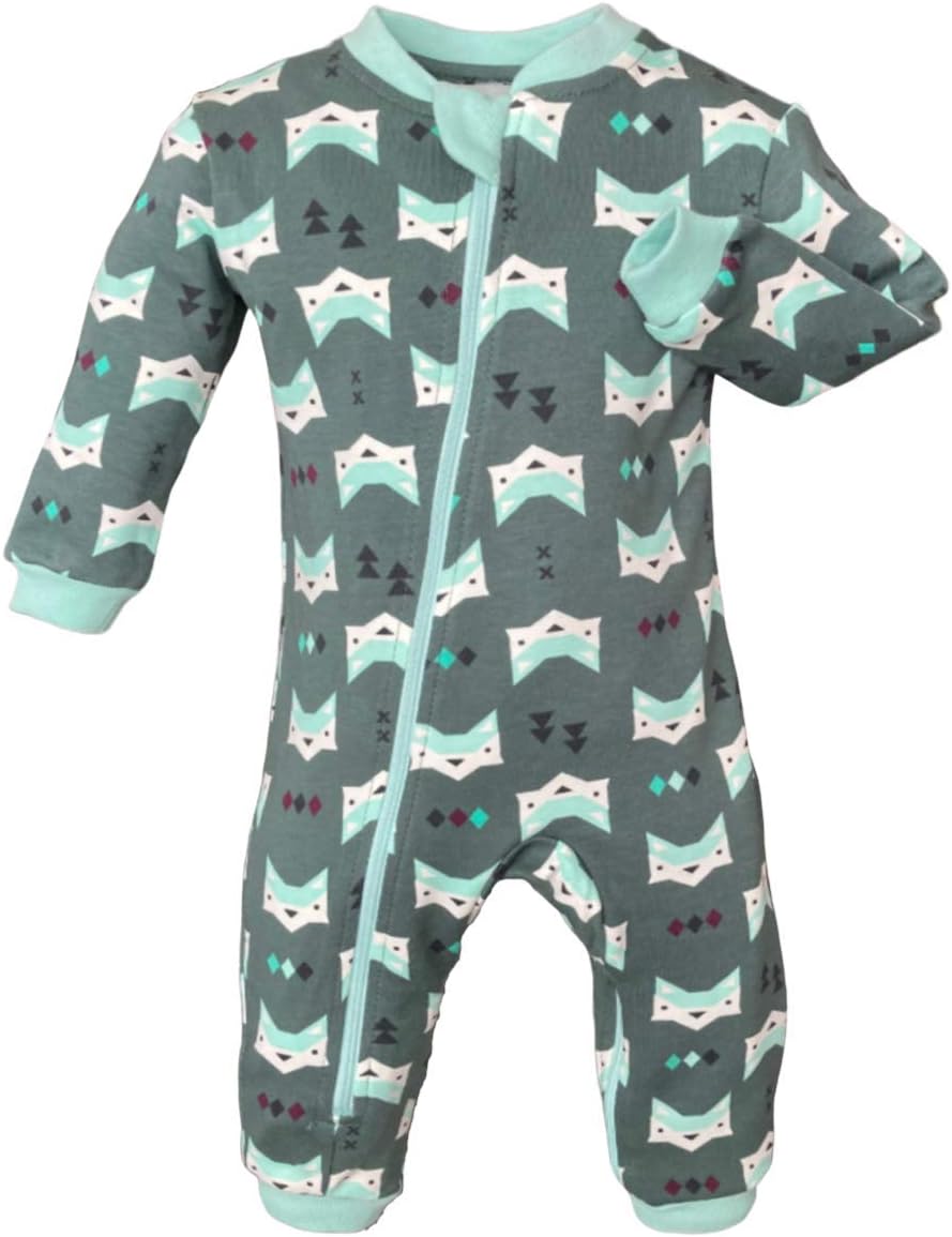Amazon.com: zippyjamz Organic Zipper Onesies Footless Sleeper Baby ...