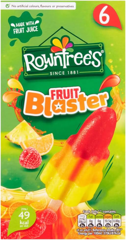 Rowntree's Fruit Blaster, 6 x 58ml (Frozen) : Amazon.co.uk: Grocery