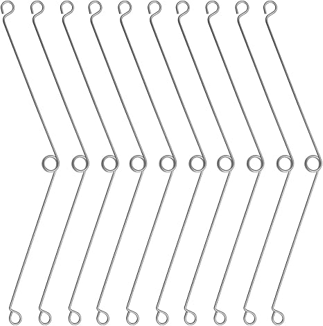 10pcs Metal Recessed Lighting Spring Clips, Silver Torsion Spring Clip ...