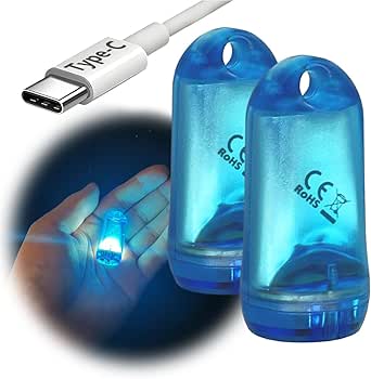 Amazon.co.jp: DOKEEP GD2 超ミニ LEDライト 2個セット超軽量 11g USB-C充電式 EDC ミニランタン LED 高輝度 ミニ 懐中電灯 ポケットライト 防水 ...