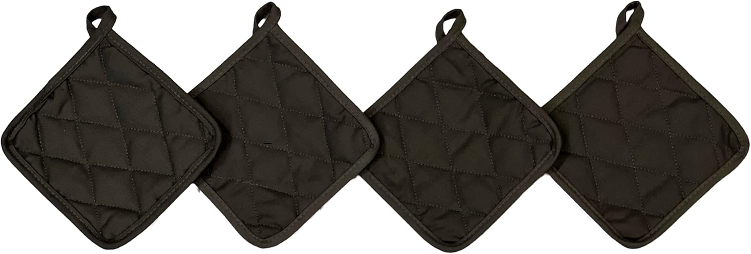 Amazon.com: POTHOLDERS 4 Pcs Multipurpose Cotton, Pot Holders Cooking ...