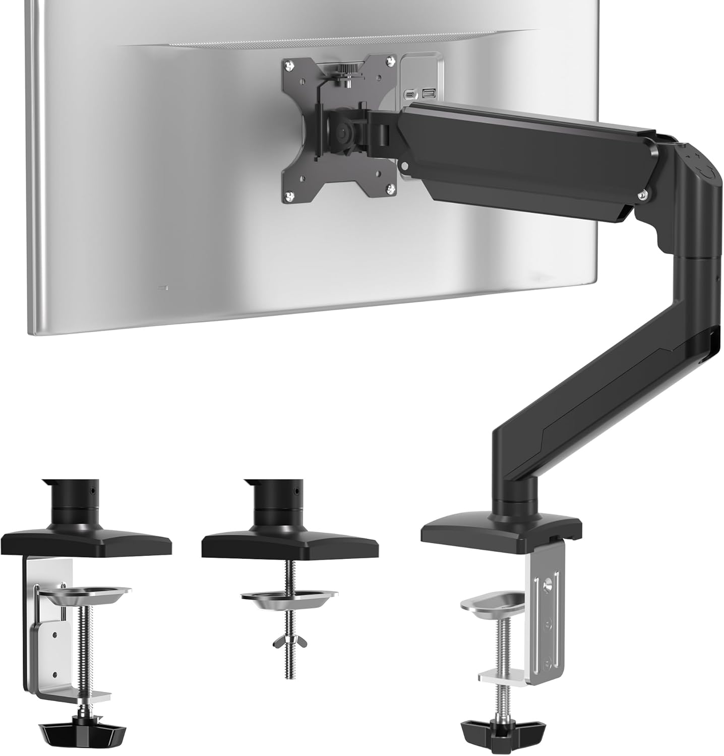 Charmount Single Monitor Arm Desk Mount,Snap On Installation Gas Spring ...