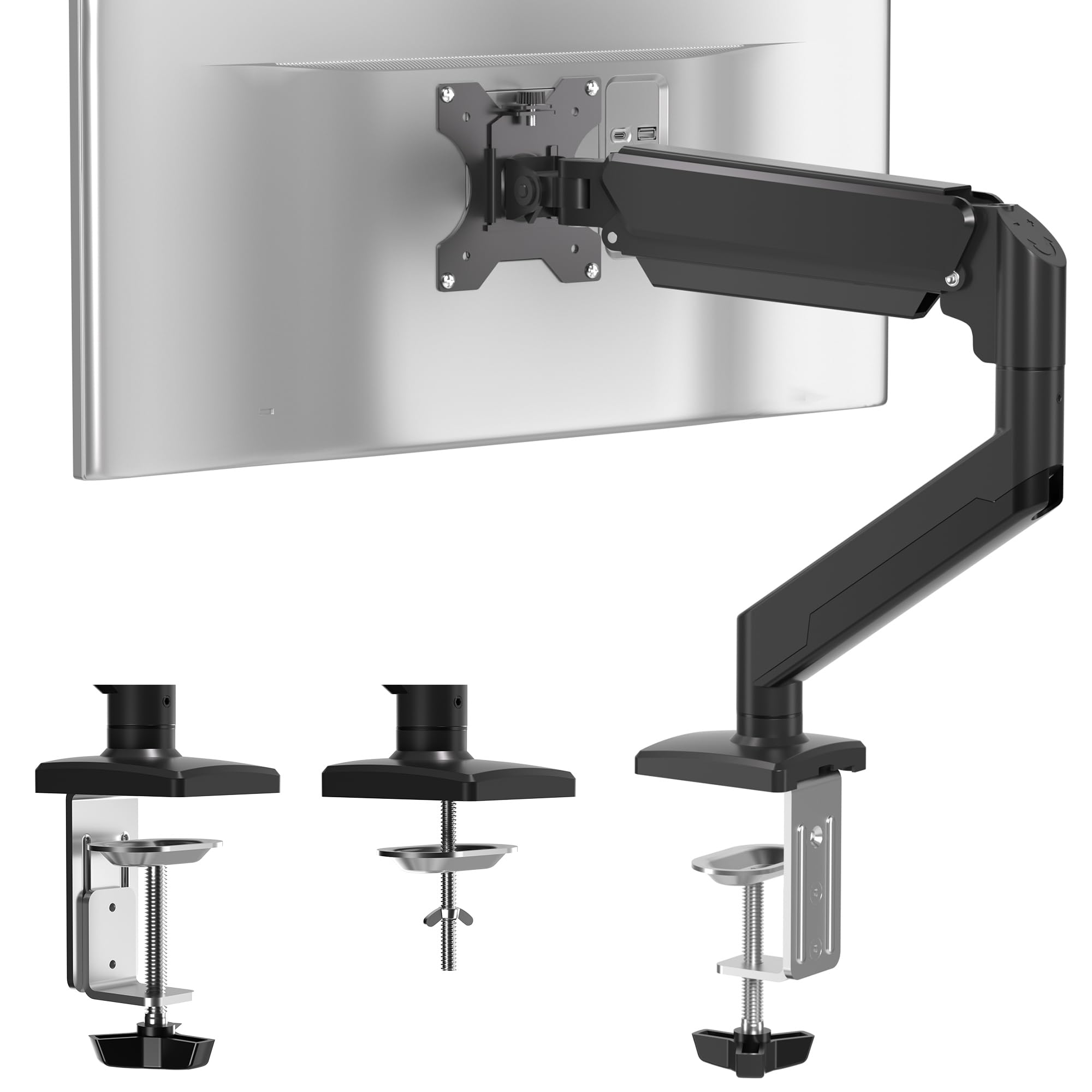 Charmount Single Monitor Arm Desk Mount,Snap On Installation Gas Spring ...