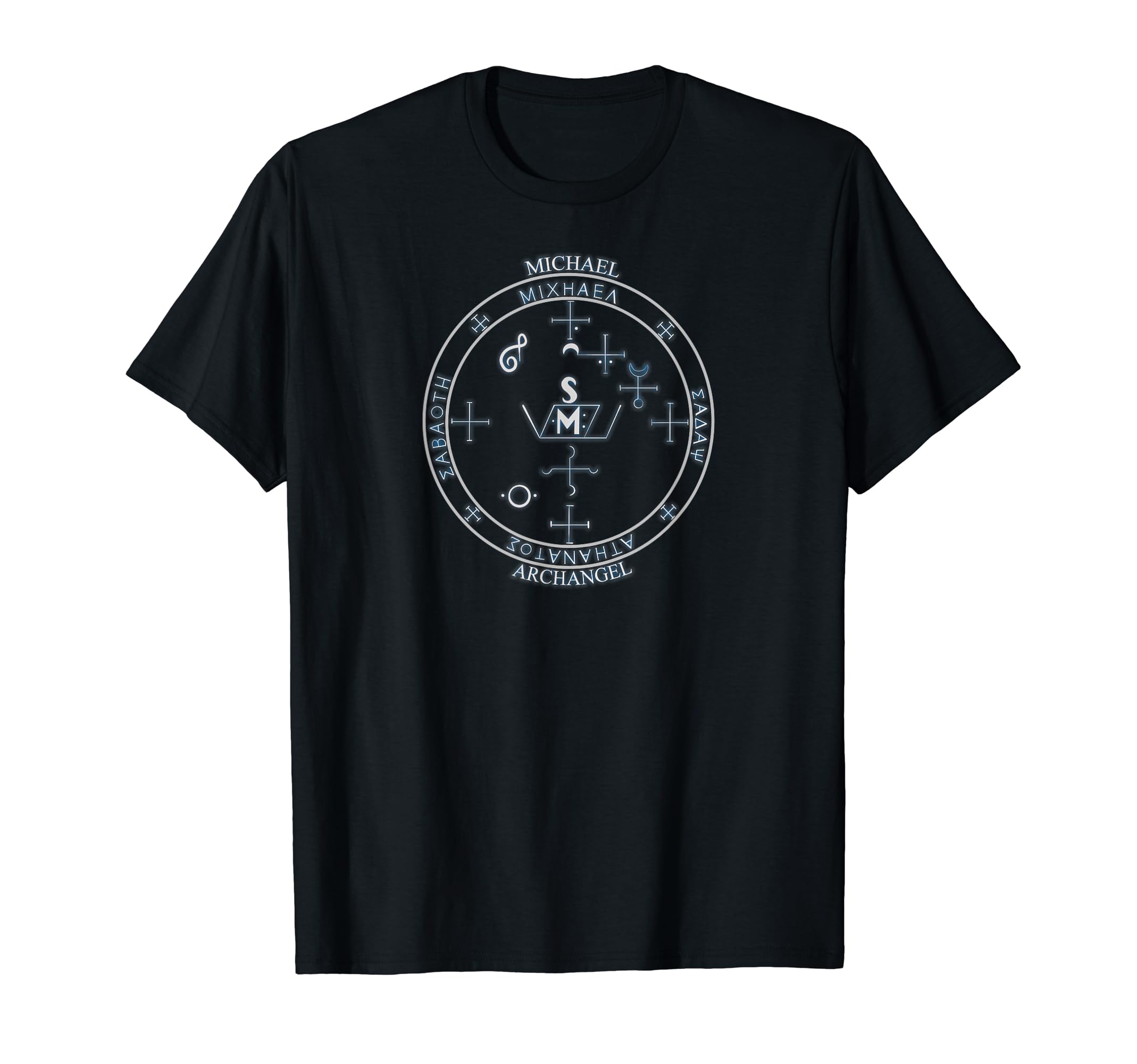 Amazon.com: ARCHANGEL MICHAEL sigil seal by Mortal Designs T-Shirt ...